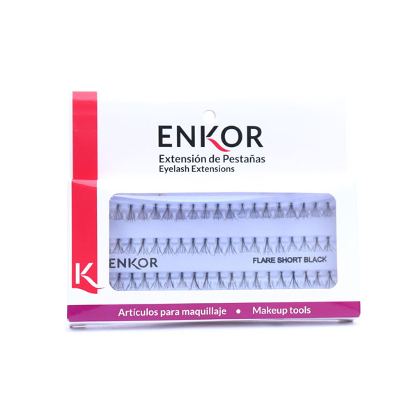 PESTAÑAS ENKOR SHORT BLACK - Tecnoestilos